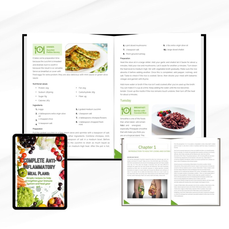 Complete Anti-inflammatory Meal Plan by Charm Amour Vega Simple Recipes to Help Strengthen Your ...
