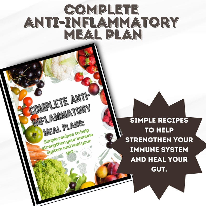 Complete Anti-inflammatory Meal Plan -by Charm Amour Vega | Simple Recipes to Help Strengthen ...