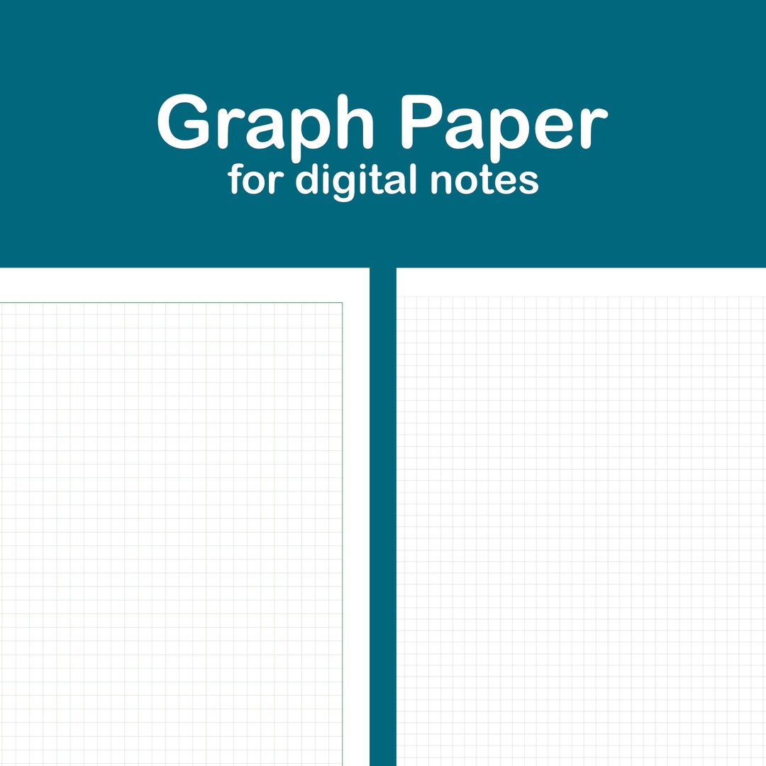 Graph Paper for Digital Notes | Goodnotes, Notability, Onenote, Etc ...