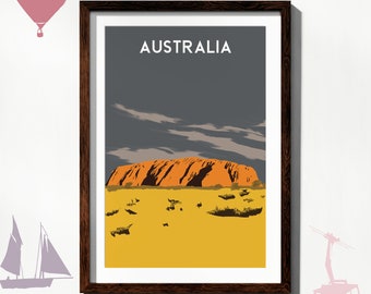 Uluru Poster - Etsy