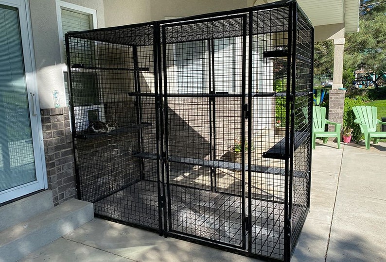 Catio Heavy Duty 48" X 96" X 84" Indoor & Outdoor Cat Enclosure, Pet ...