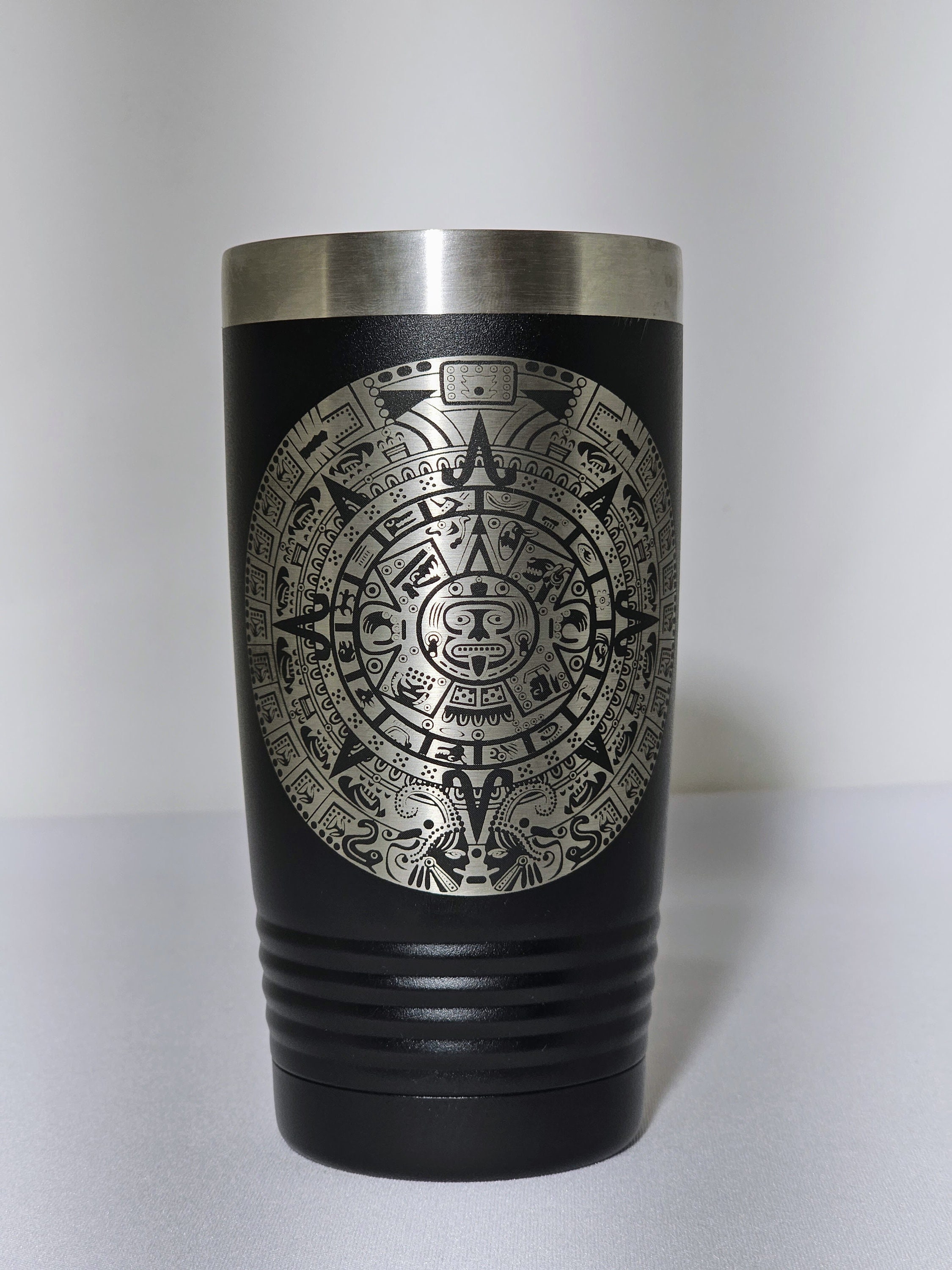 Aztec Calendar- 20oz Laser Engraved Custom Stainless Steel Tumbler - Etsy