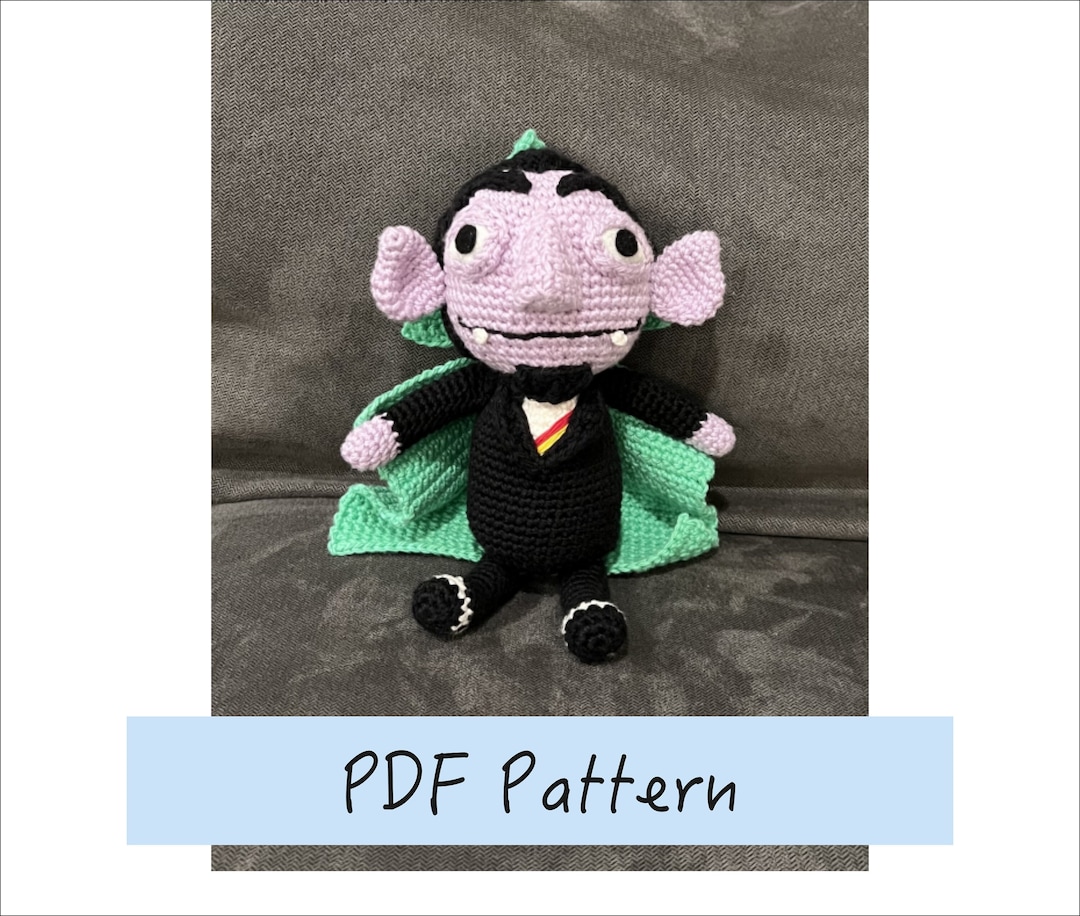 Count the Vampire Crochet Pattern | Halloween Crochet Pattern - Etsy