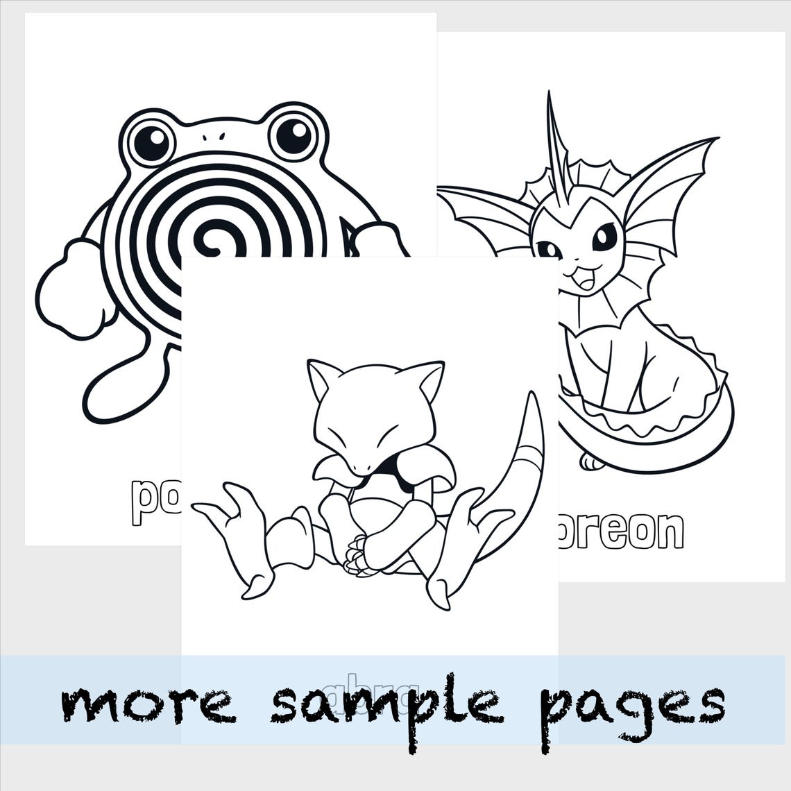 Gen 1 Pokemon Coloring Book | 151 Kanto Pokemon Printable Coloring ...