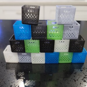 Mini Milk Crate / 1 Inch Comes in Pack of 4. Size Options Vary. - Etsy