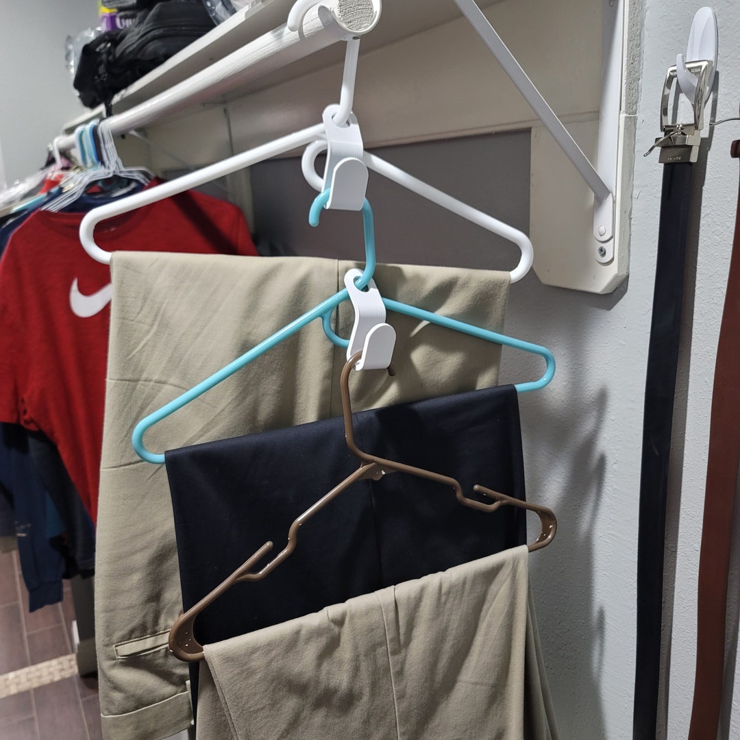 The Hanger Hanger | Closet Space-saving Storage| Set of Three | 3D ...