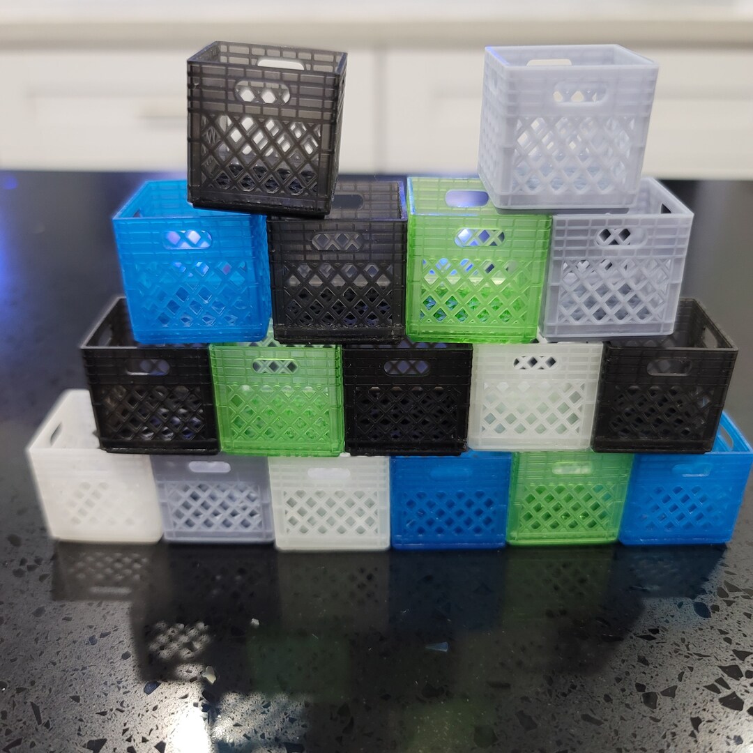 Mini Milk Crate / 1 Inch Comes in Pack of 4. Size Options Vary. - Etsy