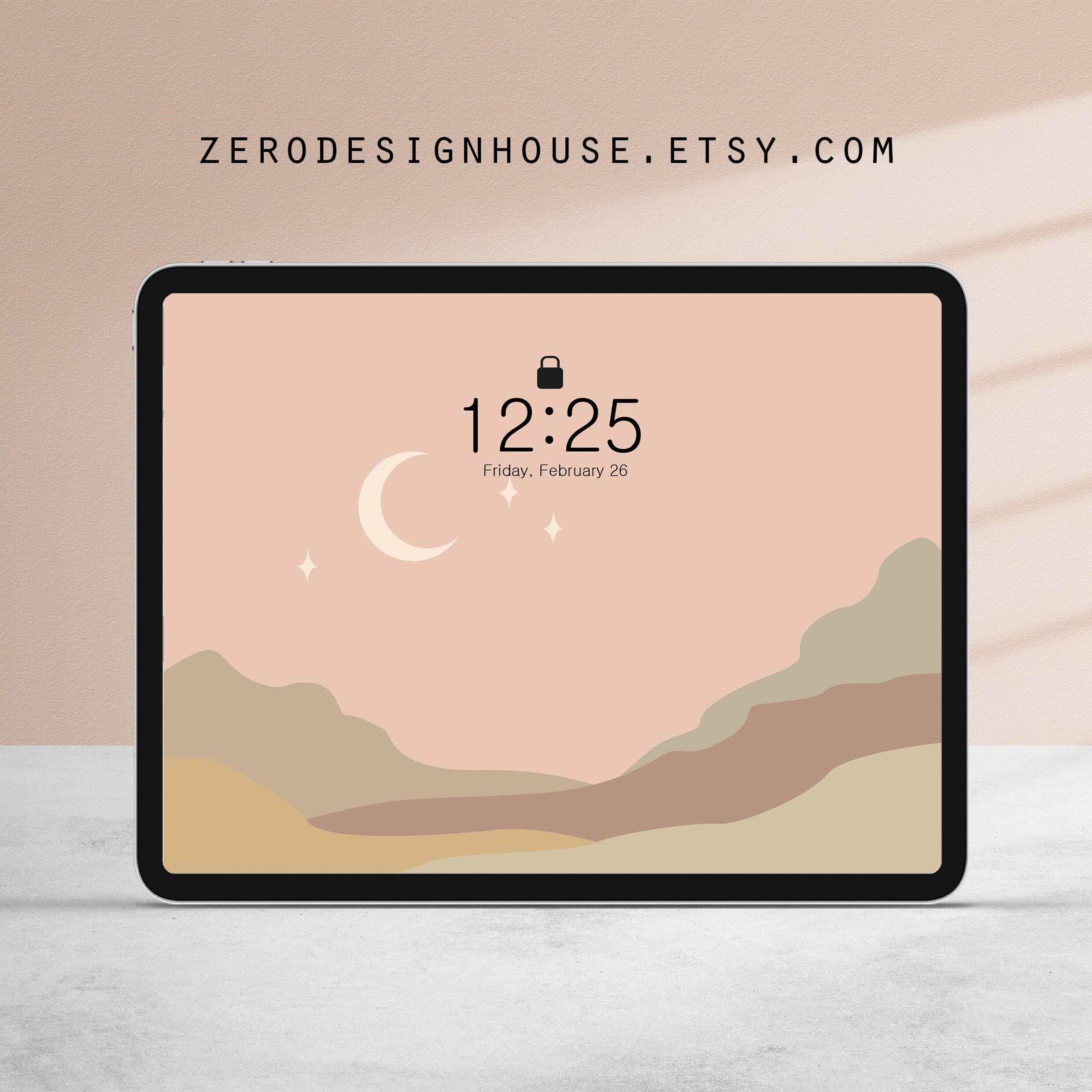 Abstract Boho iPad Wallpaper - Etsy