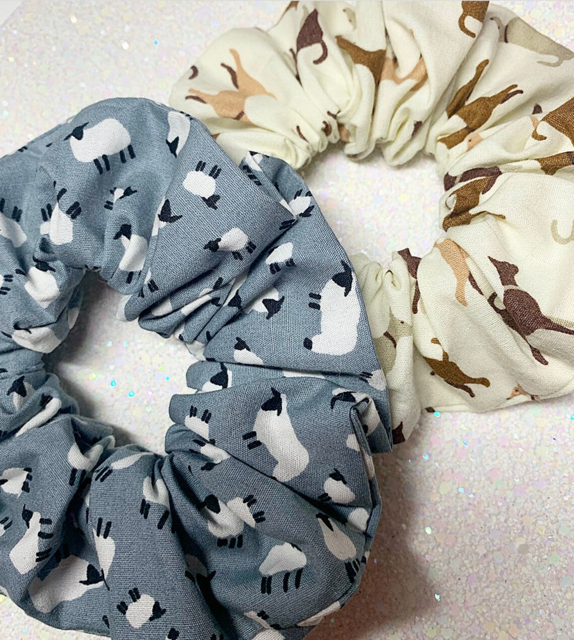 Cute animal scrunchie sheep scrunchie Dog scrunchies - Etsy 日本