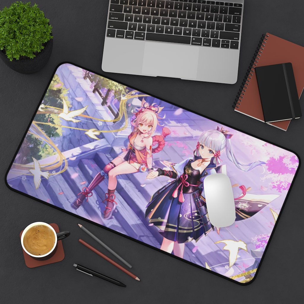 Genshin Impact Desk Mat Genshin Impact Kamisato Ayaka Etsy