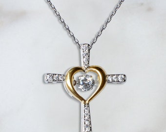 Cross Dancing Necklace - Etsy