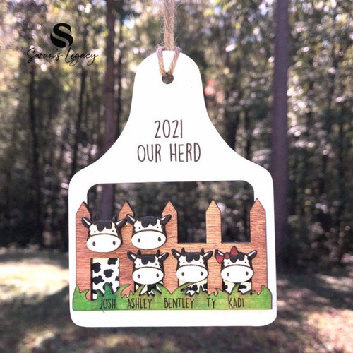 Farmhouse Christmas Baking Ornament SVG Laser Cutting File - Etsy