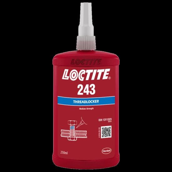 LOCTITE 243 10ml 50ml 250ml Threadlock Medium Strength Bluegeneral Purpose Threadlocker That ...