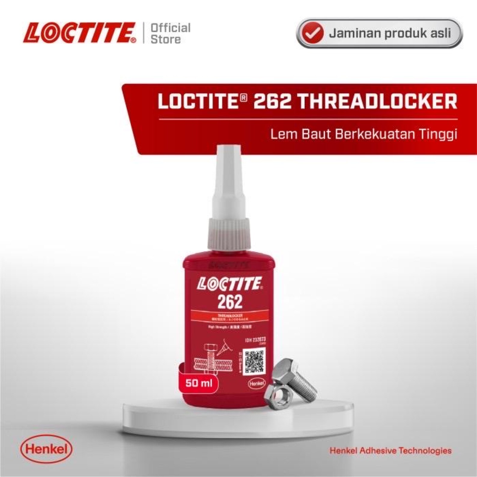 LOCTITE 262 10ml 50ml is a Red, General Purpose, Medium to High ...