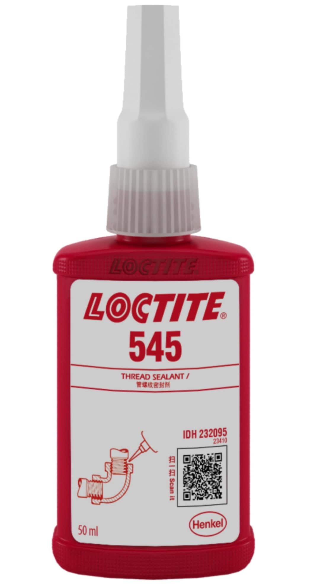 LOCTITE 545 10ml 50ml is a Pipe Thread Sealant Designed for Locking and ...