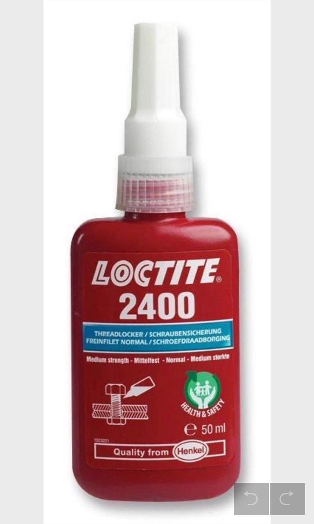 LOCTITE 2400 10ml 50ml Medium Threadlocker Formulated to Secure and ...