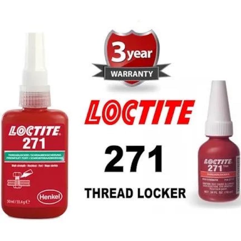 LOCTITE 271 10ml 50ml Red, Low Viscosity, High Strength, Anaerobic ...