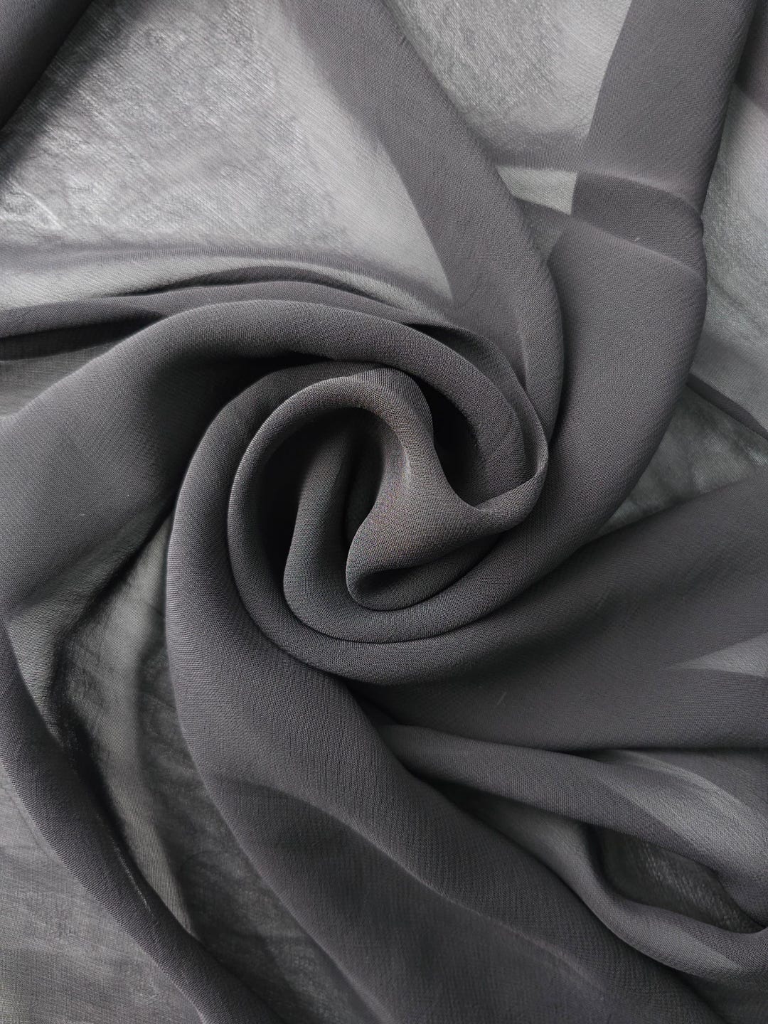 Black Sheer Viscose/rayon Crepe Fabric - 60” (150cm) Wide - Perfect for ...