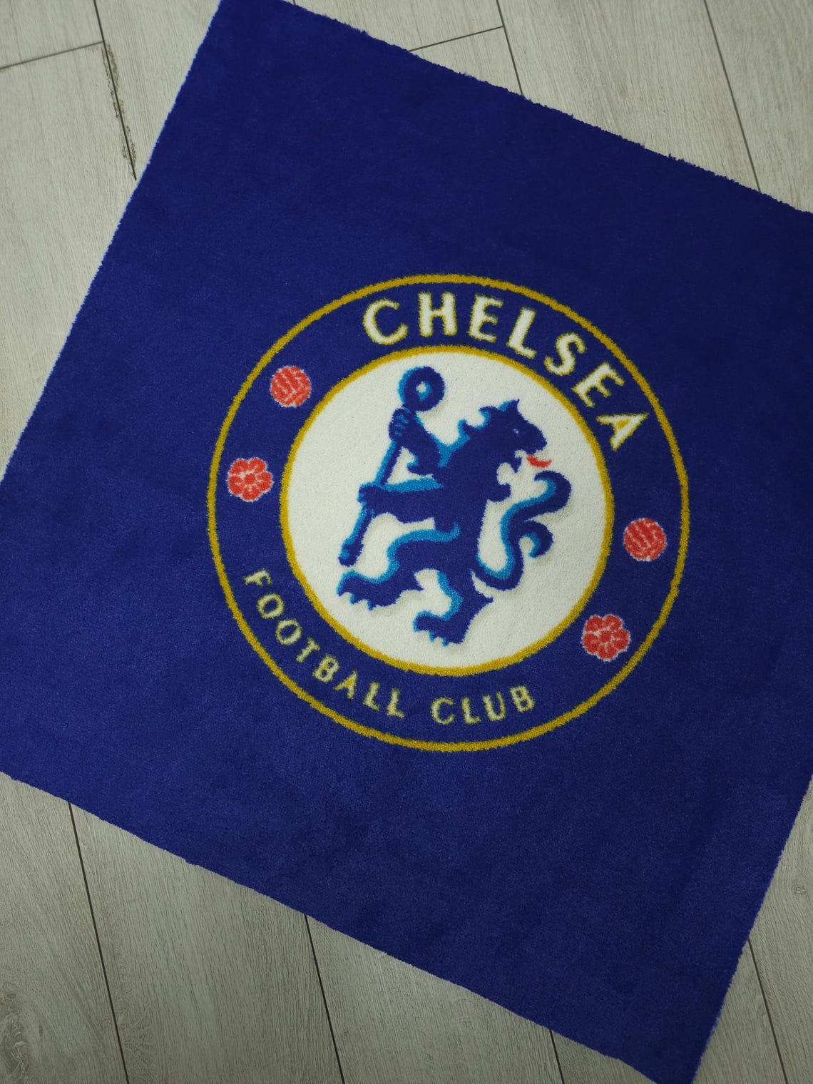 Chelsea F.C. Nylon Carpet Tile - 79cm X 81cm - Rugs/ Underfoot Decor ...