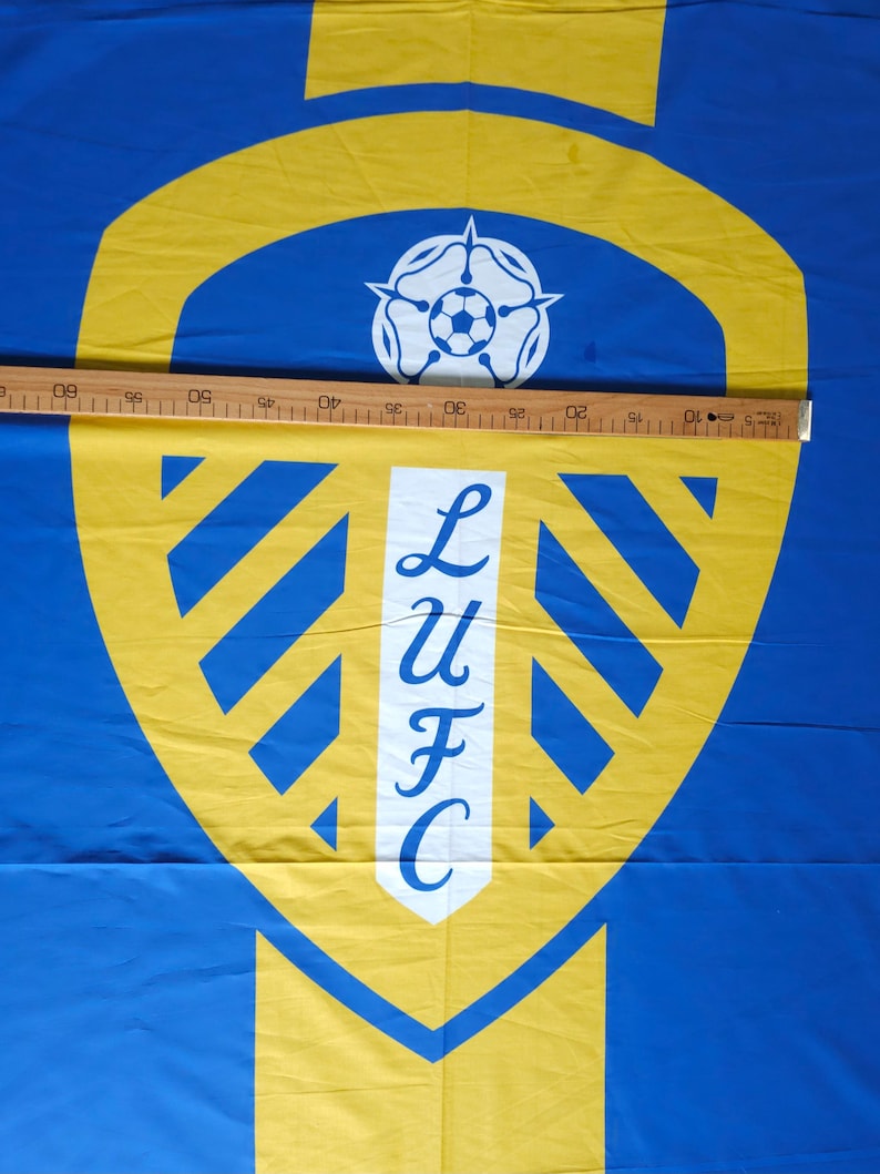 Leeds United - Football Club Fabric - Sheeting Cotton - 100% Cotton ...