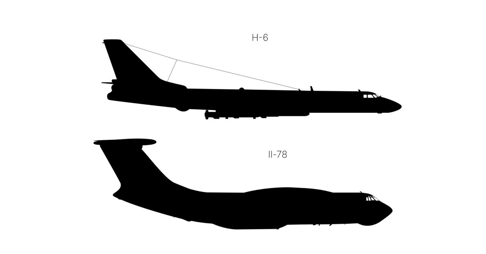 Premium Vector Silhouettes - Chinese Air Force Aircraft - Etsy