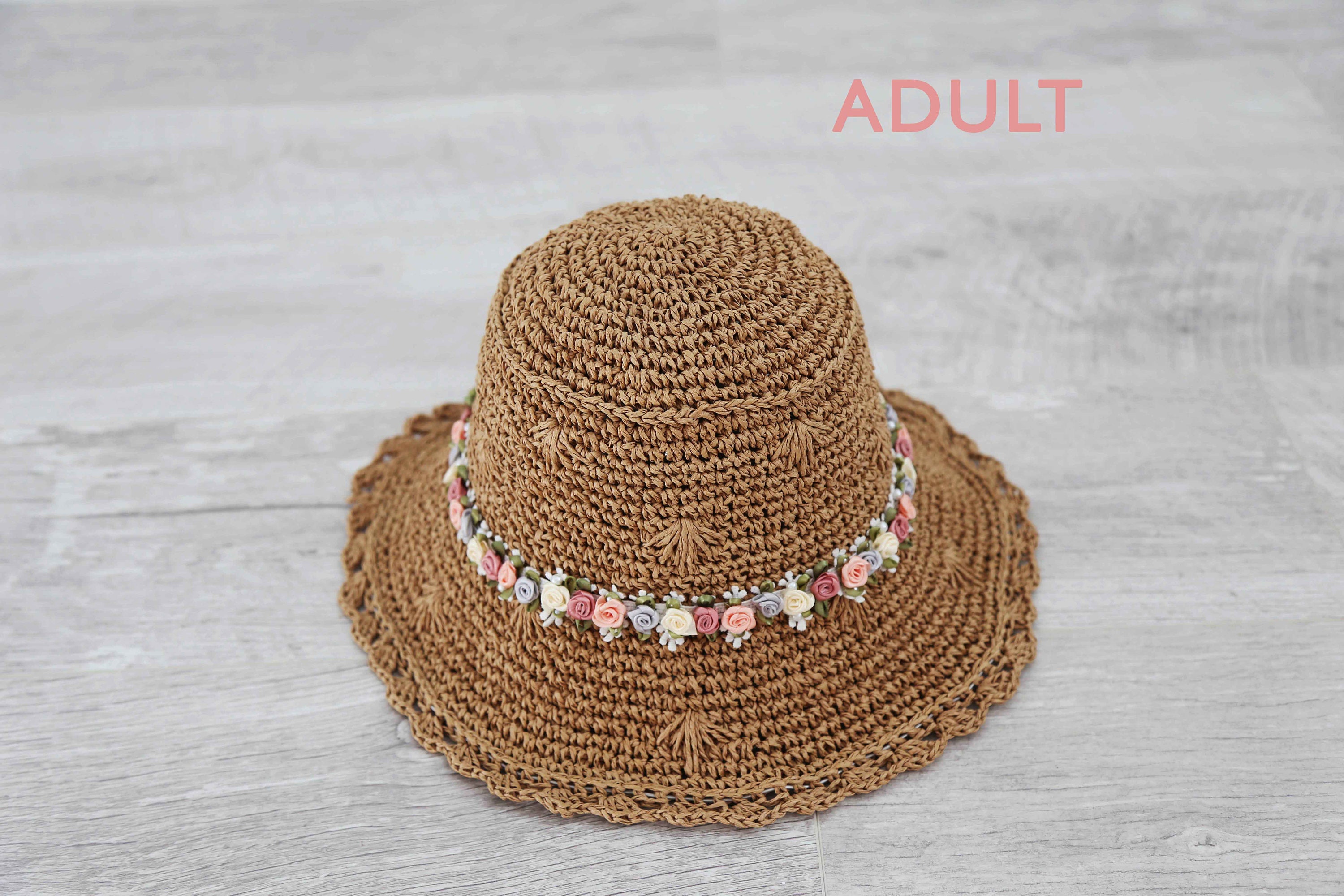 Flower Bucket Hat Foldable Girls Hat Mother Hat Beach Hat - Etsy