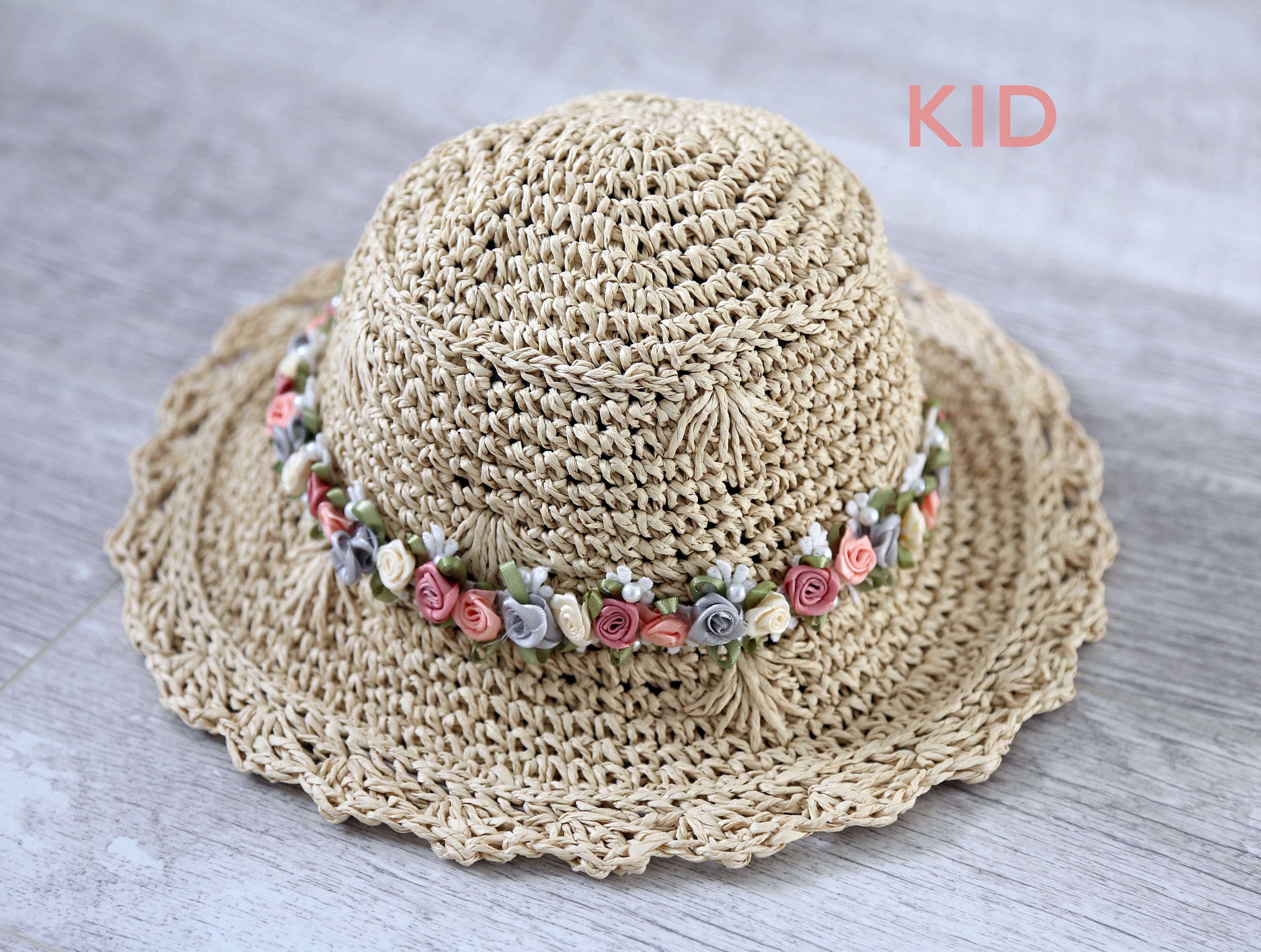 Flower Bucket Hat Foldable Girls Hat Mother Hat Beach Hat - Etsy