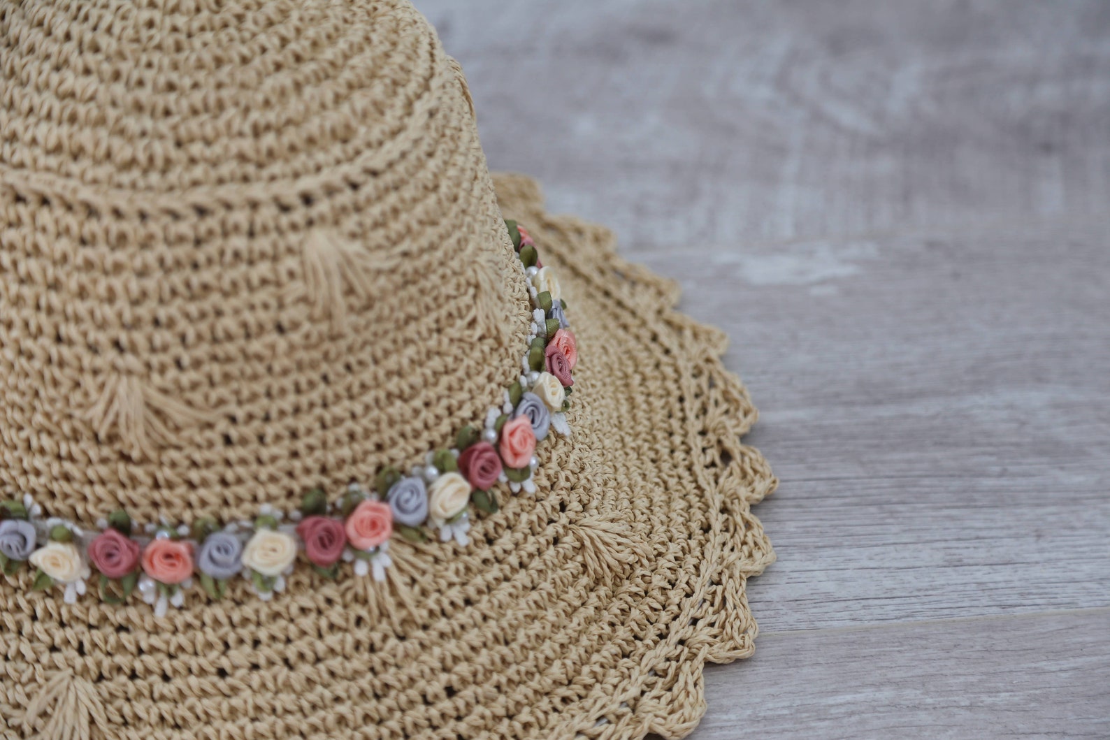 Flower Bucket Hat Foldable Girls Hat Mother Hat Beach Hat - Etsy