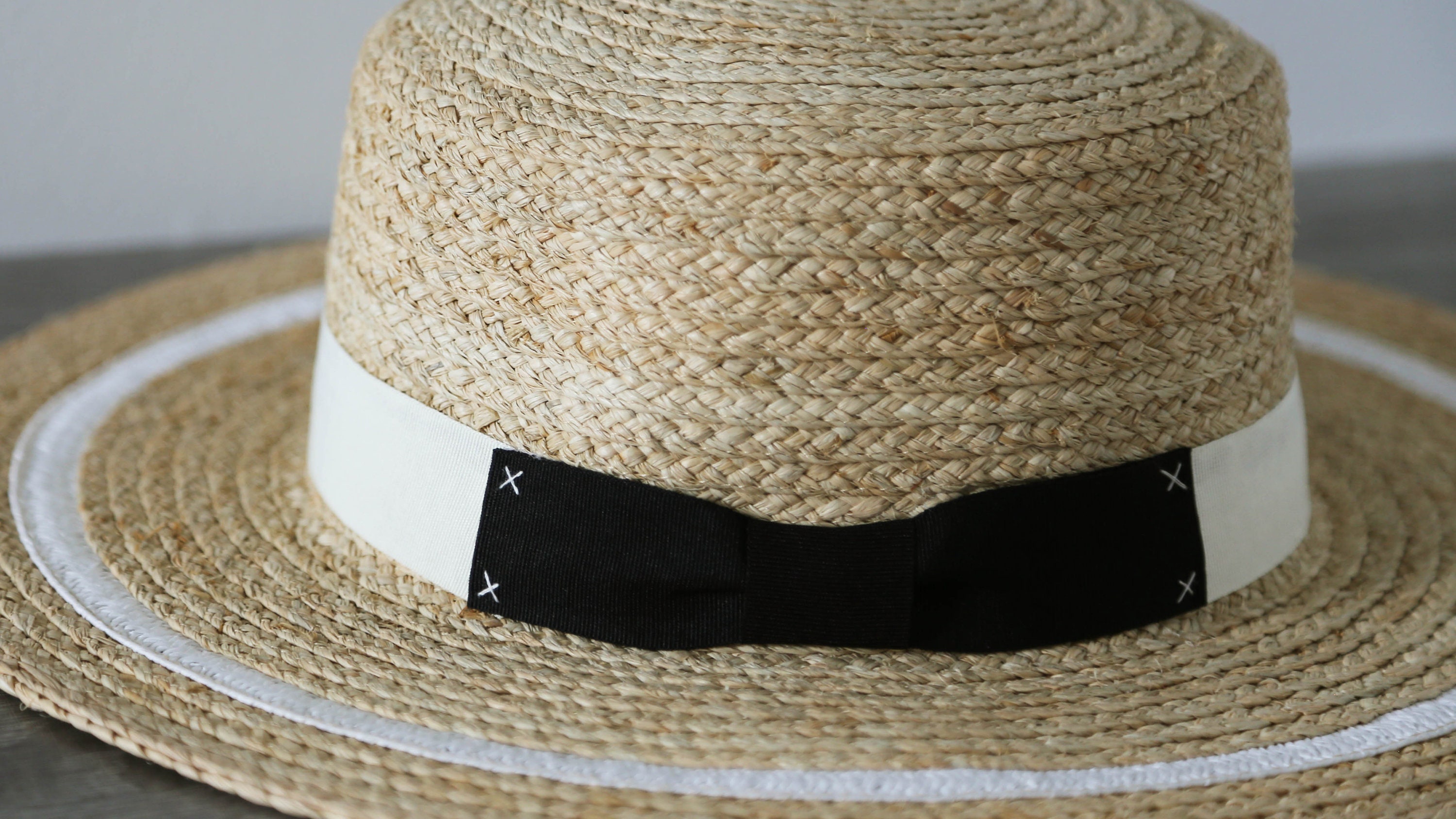 French Retro Raffia Straw Hat, Summer Stylish Hat, Woman Hat - Etsy