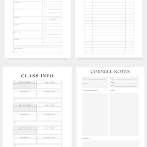 Student Exam Prep Kit, Printable Exam Planner, College Exam Study ...