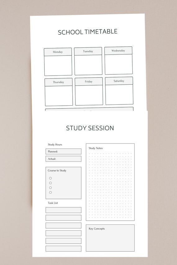 Exam Preparation Strategy Printable Exam Planner Exam Schedule HP ...