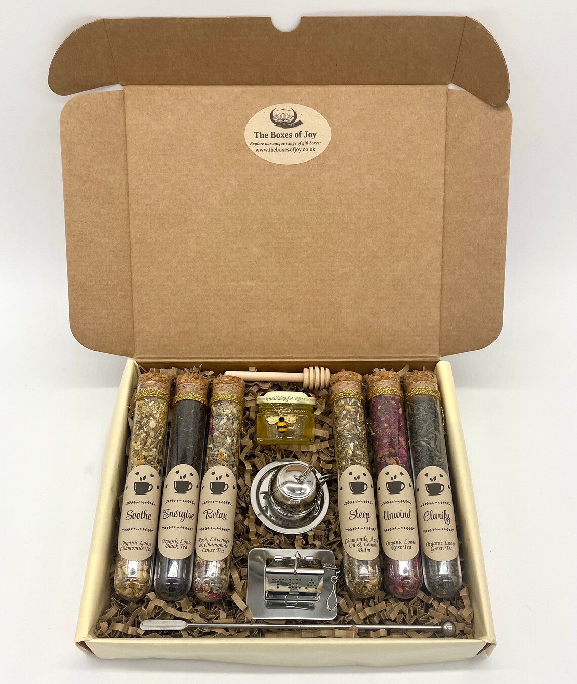 Luxury Loose Herbal Tea Gift Box, 6 Types Luxury Tea, Diffusers, Honey ...