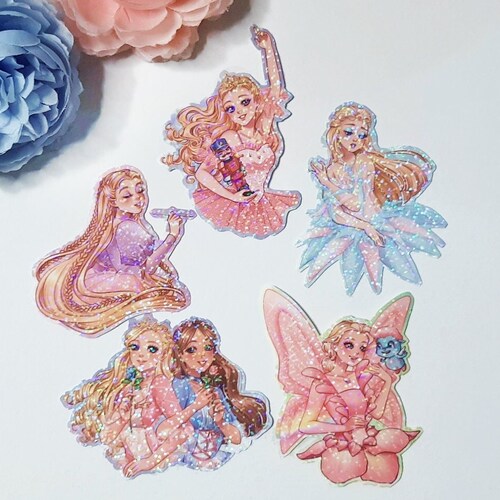 Doll Princess and Fairy Movie Stickers - Etsy
