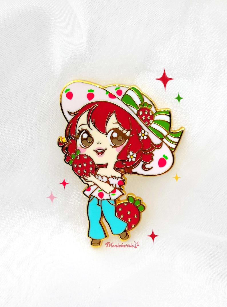 Fruit Girls Enamel Pins - Etsy