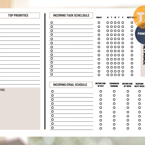 Project Planner to Do List Organizer Printable - Etsy