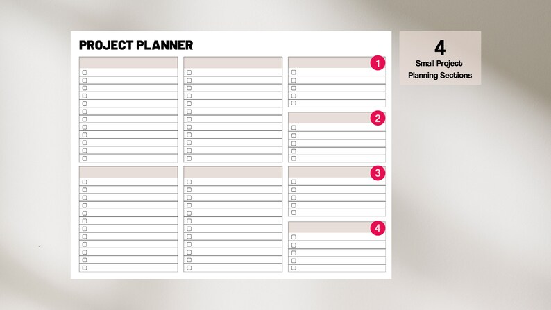 Project Planner to Do List Organizer Printable Productivity Plan PDF ...