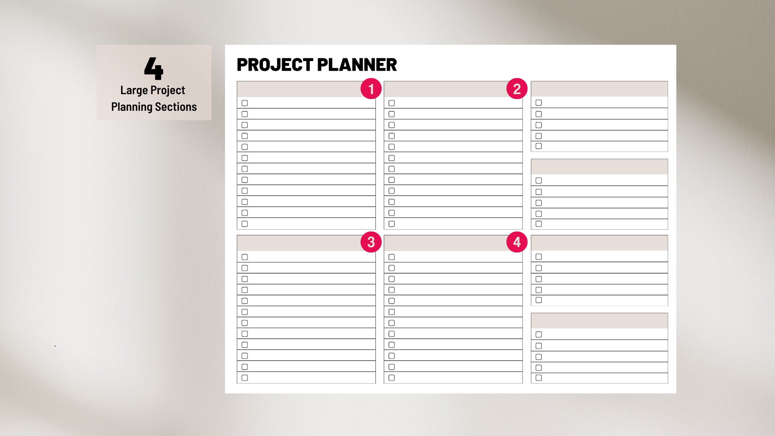 Project Planner to Do List Organizer Printable Productivity Plan PDF ...