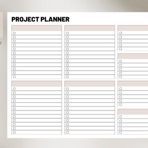 Project Planner to Do List Organizer Printable Productivity Plan PDF ...