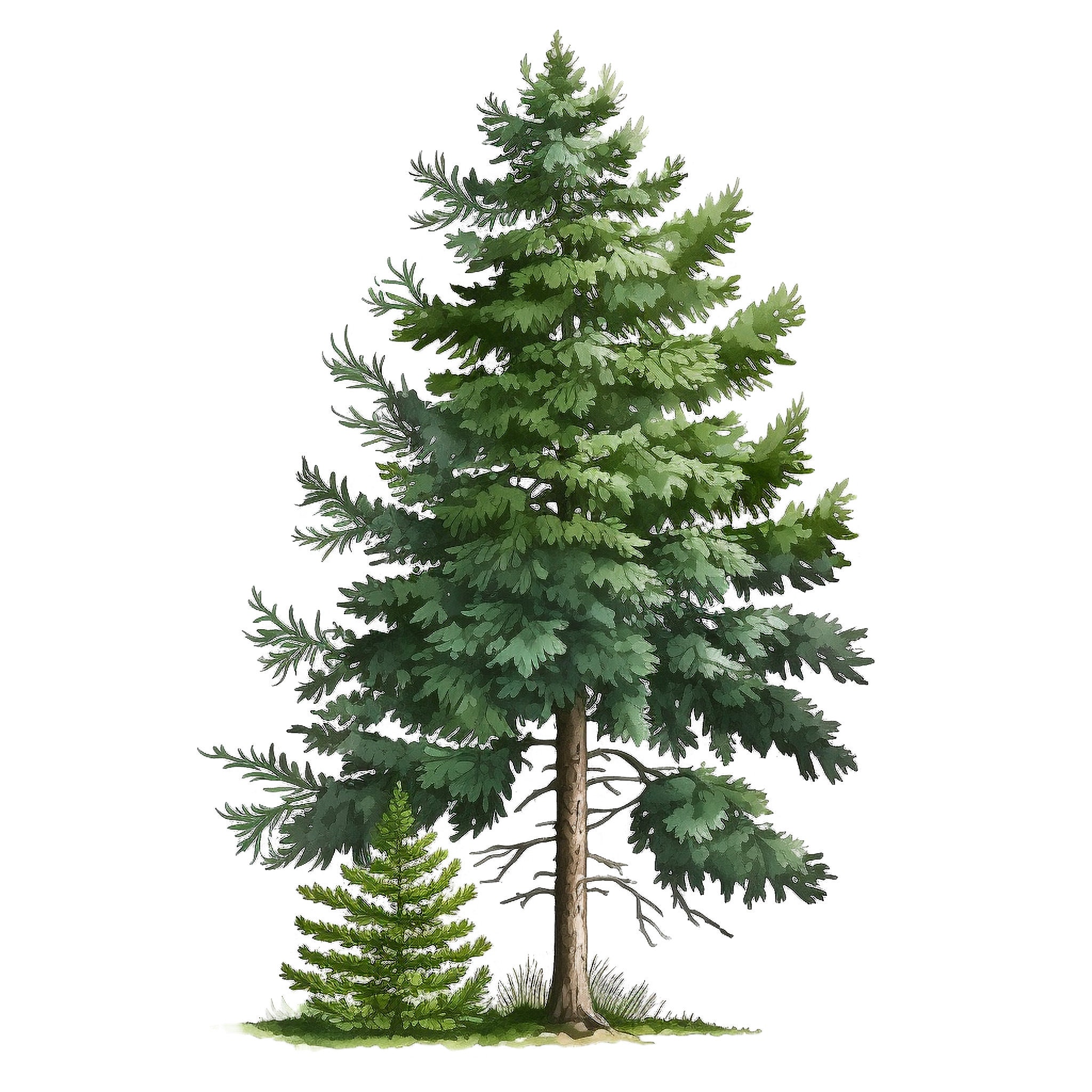 25 Tree Species Clipart Raster Trees Tree Silhouetts Format - Etsy