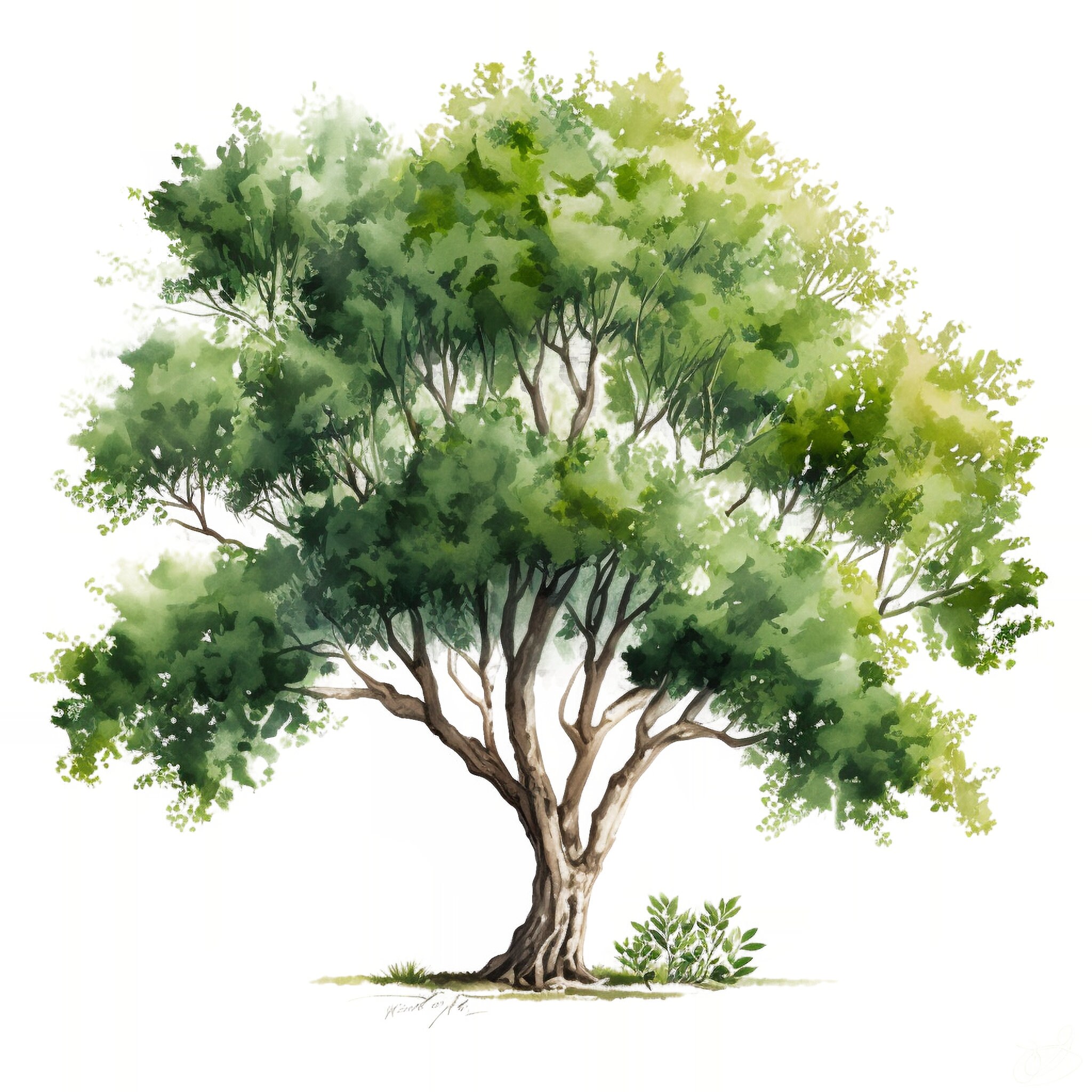 25 Tree Species Clipart Raster Trees Tree Silhouetts Format - Etsy