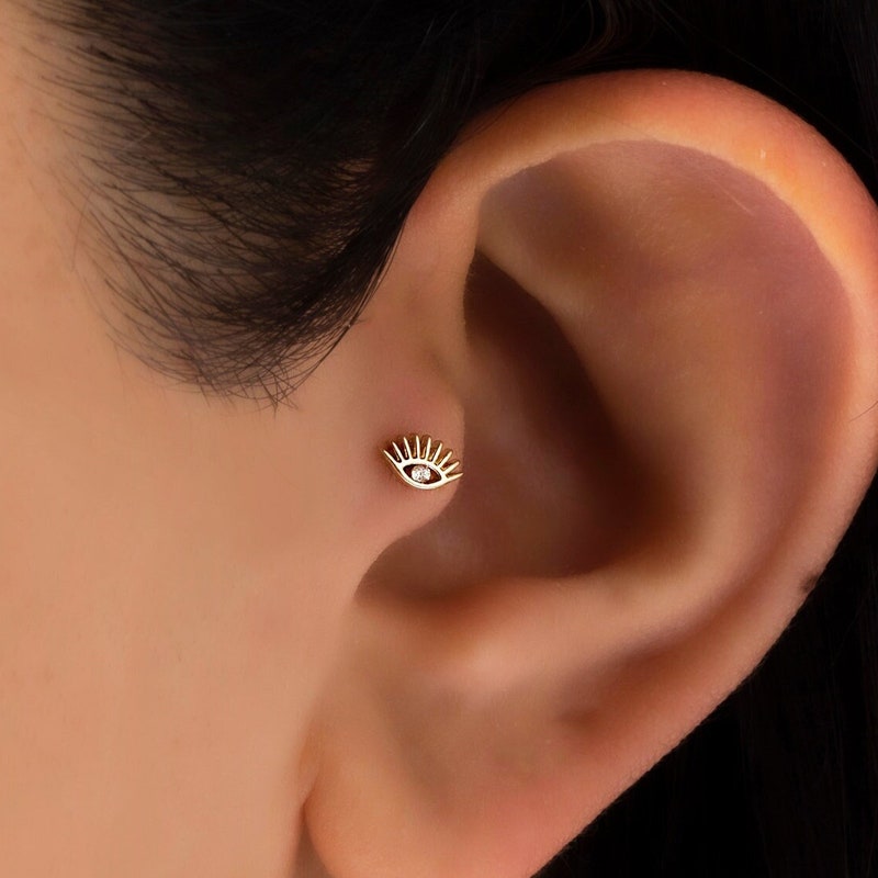 Fake Eyebrow Piercing - Etsy