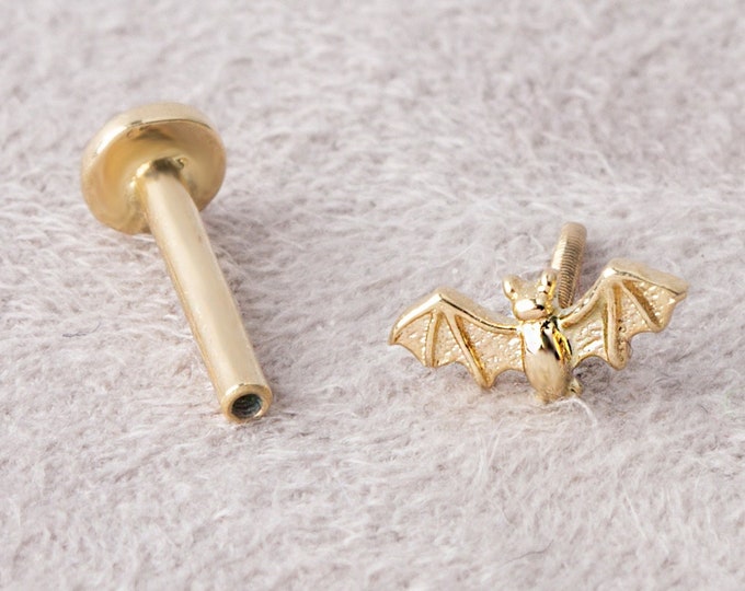 Bat Piercing Bat Earring Cartilage Earring Dainty Earrings - Etsy