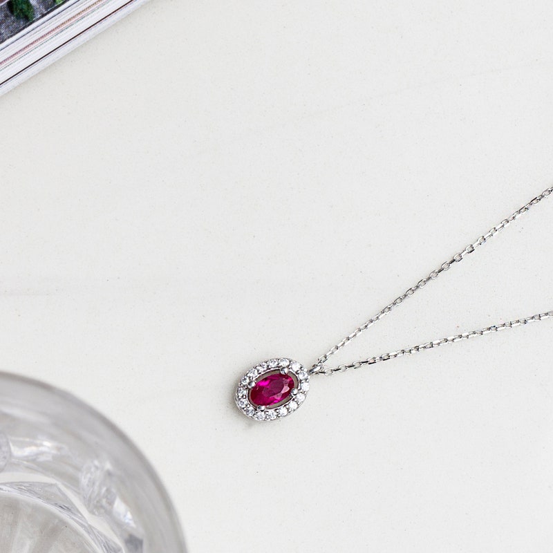 Real Ruby Necklace - Etsy