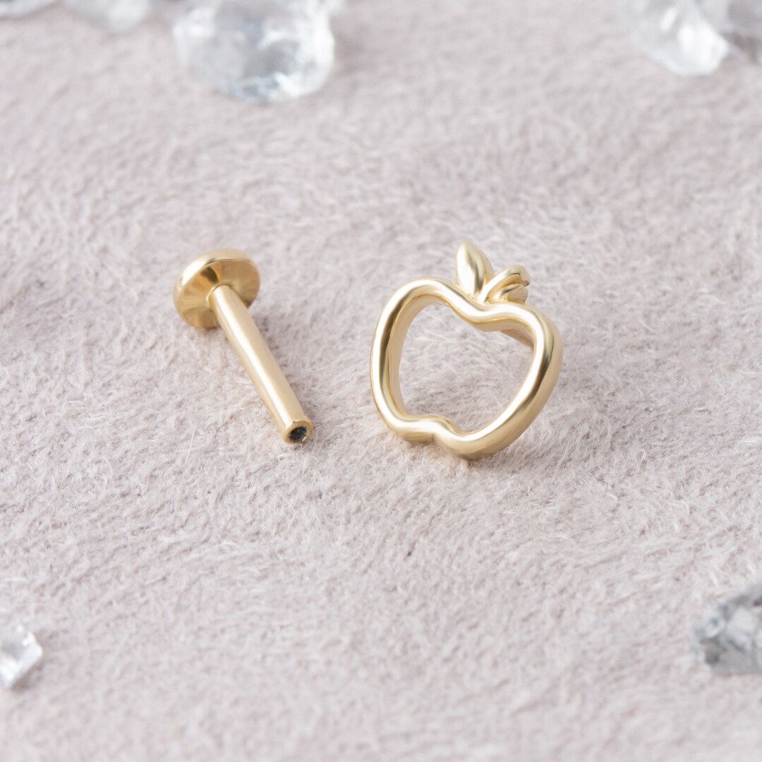 Apple Piercing, Apple Earring, Conch Piercing, Helix Piercing, Tragus ...