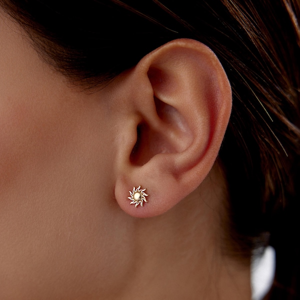 Sun Earrings - Etsy UK