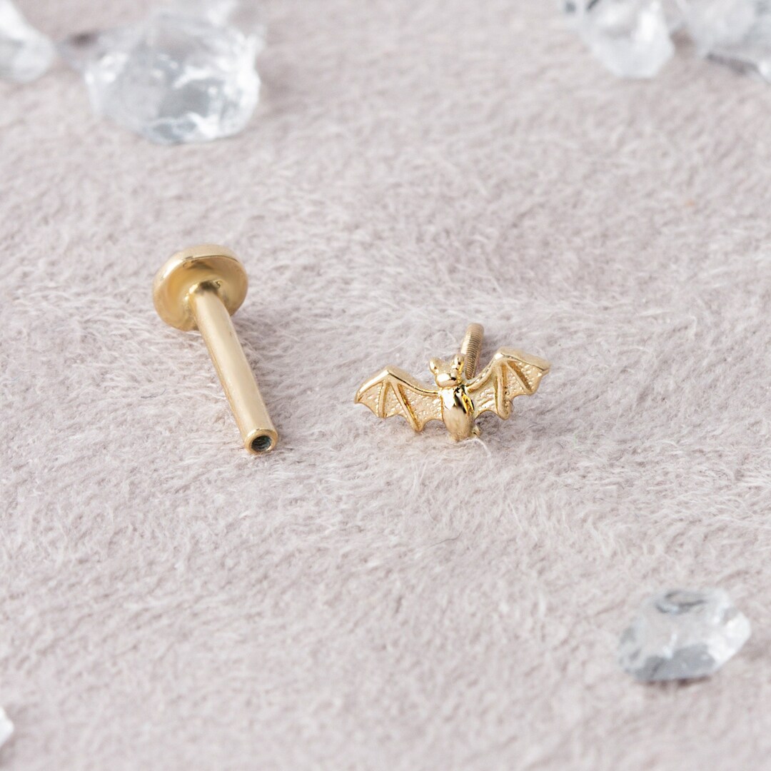 Bat Piercing, Bat Earring, Cartilage Earring, Dainty Earrings ...