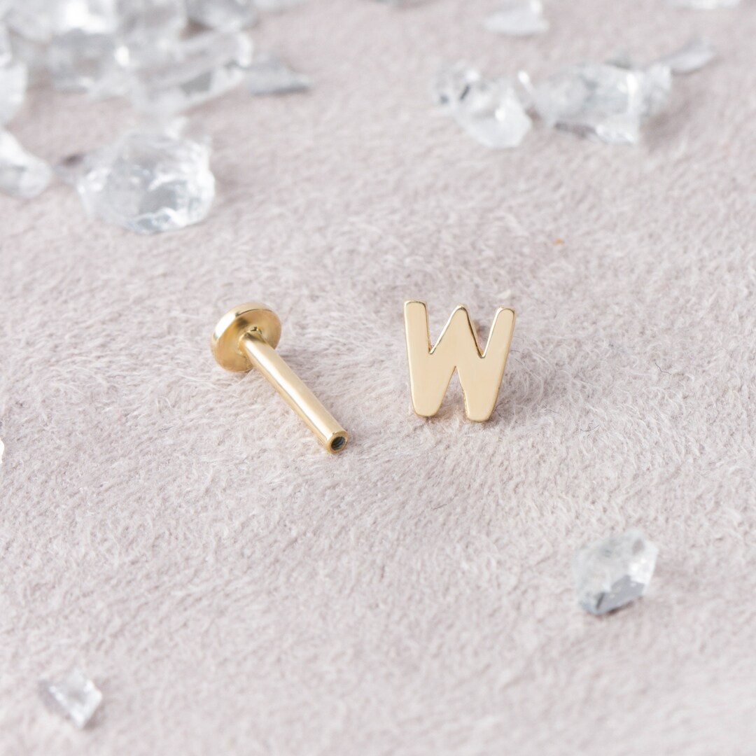 Letter Piercing, Initial Piercing, Conch Piercing, Tragus Piercing ...