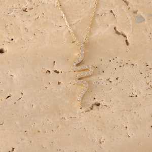 Solid Gold Snake, Snake Jewelry, Snake Pendant, Serpent Necklace ...