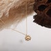 Gold Sun Necklace, 14k Solid Gold Sun Pendant, Solar Celestial Sun ...