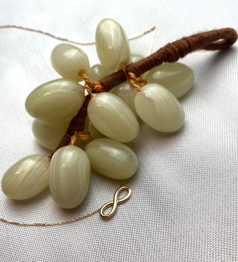 14k Gold Infinity Necklace Real Gold Infinite Love Necklace - Etsy